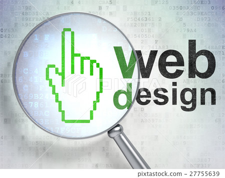 Web design concept: Mouse Cursor and Web Design - Stock Illustration ...