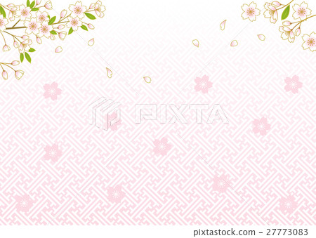 Sakura background background material - Stock Illustration [27773083 ...