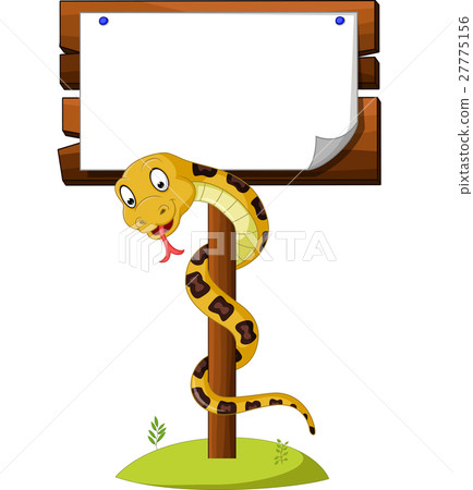 Cartoon brown snake - Stock Illustration [27775156] - PIXTA