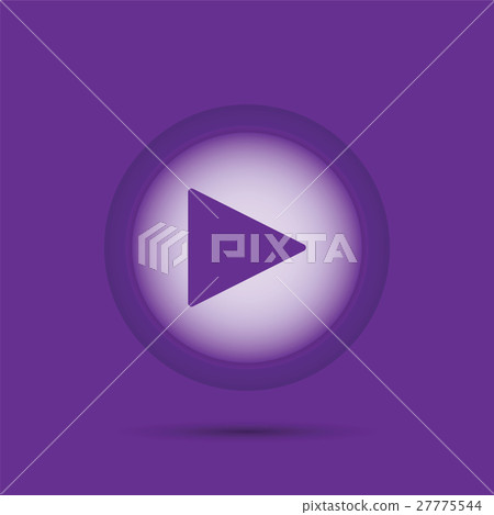 Play icon on purple - Stock Illustration [27775544] - PIXTA