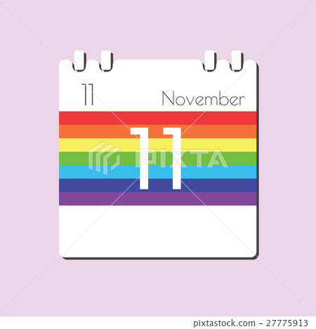Rainbow Calendar icon - Stock Illustration [27775913] - PIXTA