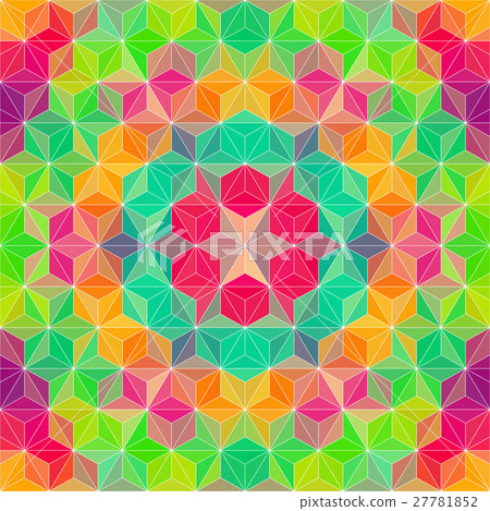 Colorful Kaleidoscope Graphic Design - Stock Illustration [27781852 ...