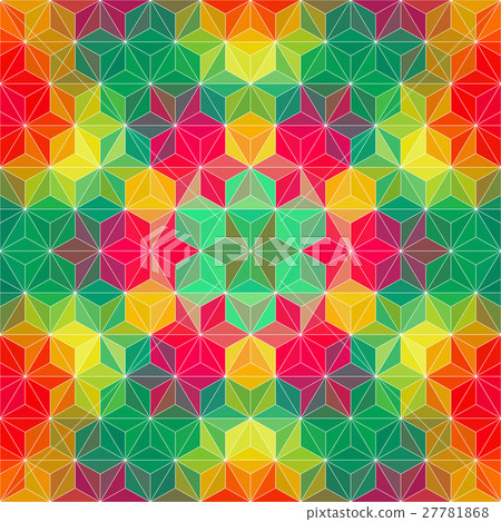 Colorful Kaleidoscope Graphic Design - Stock Illustration [27781868 ...