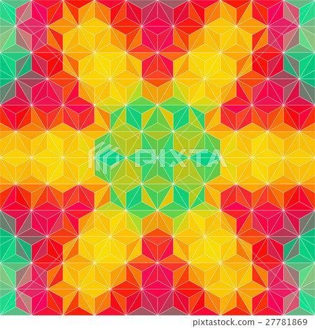 Colorful Kaleidoscope Graphic Design - Stock Illustration [27781869 ...
