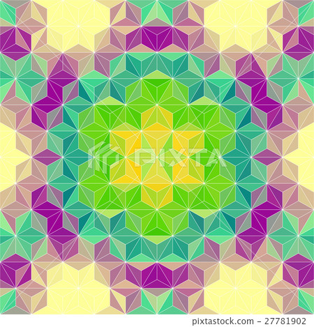 Colorful Kaleidoscope Graphic Design - Stock Illustration [27781902 ...