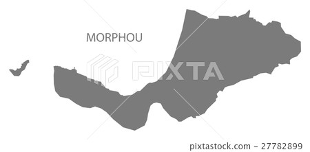 Morphou Northern Cyprus Map grey - Stock Illustration [27782899] - PIXTA