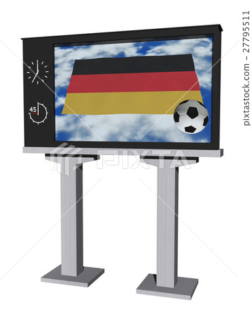 Football monitor (Germany) - Stock Illustration [27795511] - PIXTA