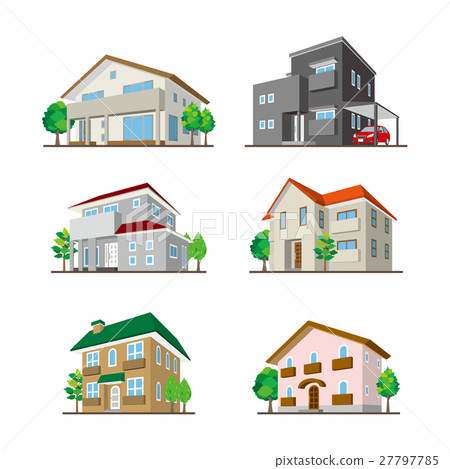 House illustration / solid figure - Stock Illustration [27797785] - PIXTA