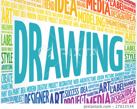 DRAWING word cloud - Stock Illustration [27813534] - PIXTA