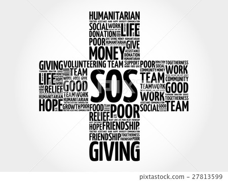 SOS word cloud collage - Stock Illustration [27813599] - PIXTA