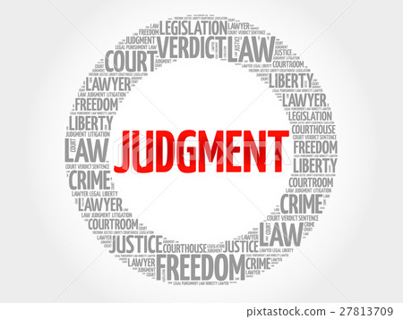 Judgement word cloud - Stock Illustration [27813709] - PIXTA