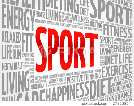 SPORT word cloud background - Stock Illustration [27813894] - PIXTA