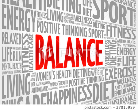 BALANCE word cloud, fitness - Stock Illustration [27813959] - PIXTA