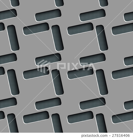 Seamless Rectangle Pattern - Stock Illustration [27816406] - PIXTA