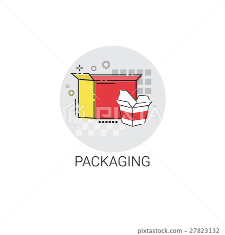 Packaging Materials Industry Production Icon - Stock Illustration ...