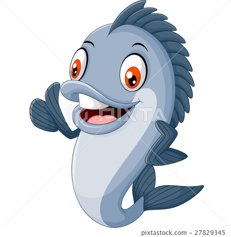 cartoon fish giving thumb up - Stock Illustration [27829345] - PIXTA