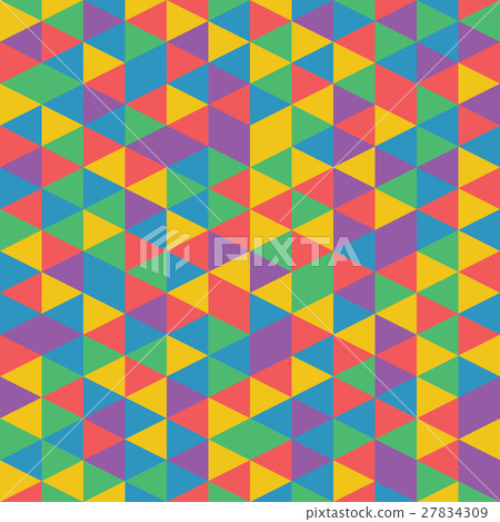 Vector abstract colorful geometric retro pattern - Stock Illustration ...