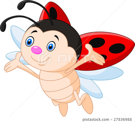 Cartoon ladybug waving - Stock Illustration [27836988] - PIXTA