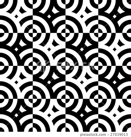 Seamless Circular Stripe Pattern - Stock Illustration [27839013] - PIXTA