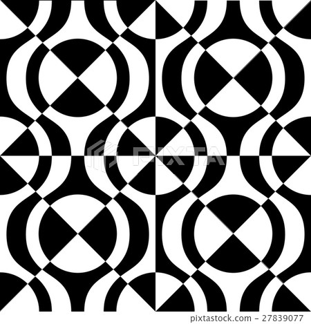 Seamless Curved Shape Pattern - Stock Illustration [27839077] - PIXTA