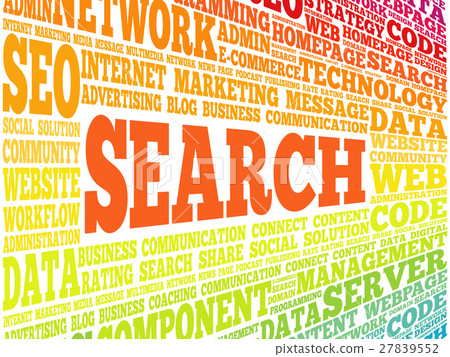 SEARCH word cloud - Stock Illustration [27839552] - PIXTA