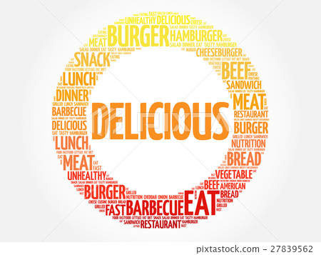DELICIOUS word cloud - Stock Illustration [27839562] - PIXTA