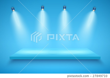 Blue color Presentation platform - Stock Illustration [27849710] - PIXTA