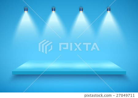 Blue color Presentation platform - Stock Illustration [27849711] - PIXTA