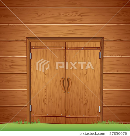 Wooden Barn Door. Vector Image - Stock Illustration [27850076] - PIXTA