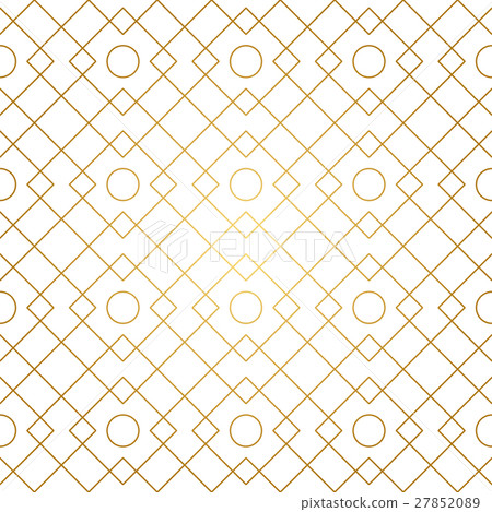 Golden Lines Seamless Pattern - Stock Illustration [27852089] - PIXTA