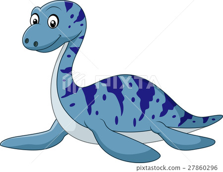 Cute plesiosaurus cartoon - Stock Illustration [27860296] - PIXTA