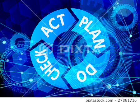 PDCA Cycle - Blue - Stock Illustration [27861716] - PIXTA