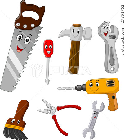 Collection of repair tool cartoon - Stock Illustration [27861752] - PIXTA
