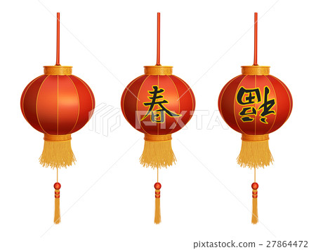 中國燈籠-插圖素材 [27864472] - PIXTA圖庫