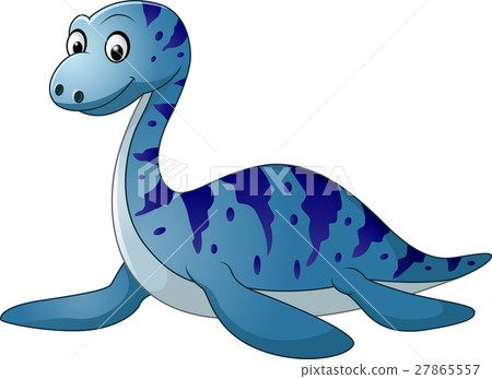 Cute plesiosaurus cartoon - Stock Illustration [27865557] - PIXTA