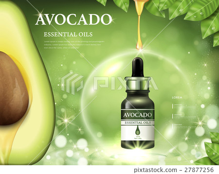 Avocado essential oil ads - Stock Illustration [27877256] - PIXTA