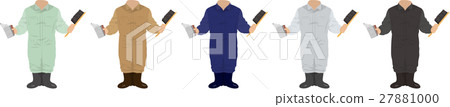 Work clothes 05 _ different color set - Stock Illustration [27881000 ...