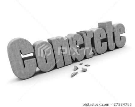 concrete sign - Stock Illustration [27884795] - PIXTA