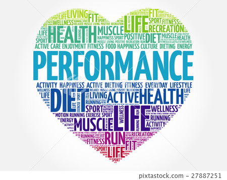PERFORMANCE heart word cloud - Stock Illustration [27887251] - PIXTA