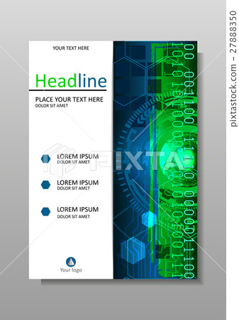 Book cover design. A4 HUD. Vector. - Stock Illustration [27888350] - PIXTA