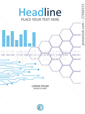 Technology, internet cover design. - Stock Illustration [27888353] - PIXTA