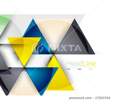 Glossy glass modern triangle layout - Stock Illustration [27893594] - PIXTA