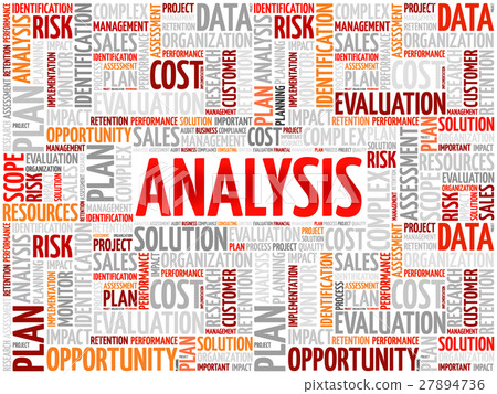 ANALYSIS word cloud - Stock Illustration [27894736] - PIXTA