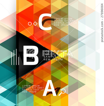 Vector modern triangle background - Stock Illustration [27896084] - PIXTA