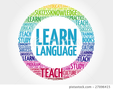 Learn Language word cloud - Stock Illustration [27896415] - PIXTA