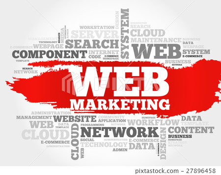 Web Marketing word cloud - Stock Illustration [27896458] - PIXTA