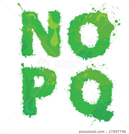 N, O, P,Q, Handdrawn english alphabet-插圖素材 [27897746] - PIXTA圖庫