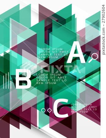 Vector modern triangle background - Stock Illustration [27902604] - PIXTA
