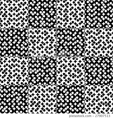 Seamless Circle and Square Pattern - Stock Illustration [27907513] - PIXTA