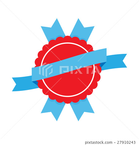 Red round badge sticker vector flat - Stock Illustration [27910243] - PIXTA